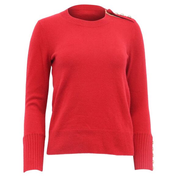 Burberry | Sweaters | Burberry Knitted Sweater With Gilded Buttons In ...